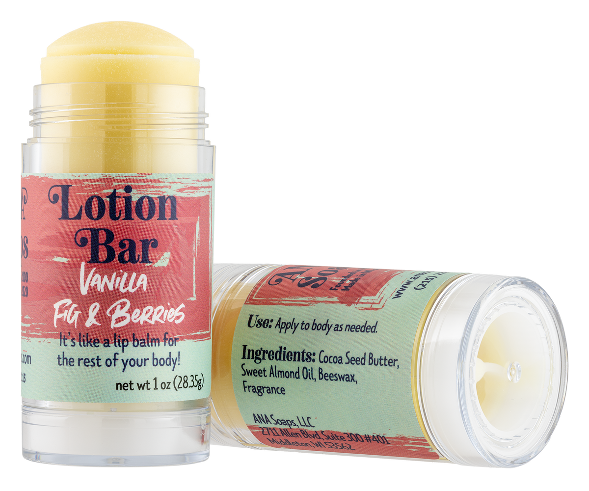Vanilla, Fig, & Berries Lotion Bar – ANA Soaps, LLC